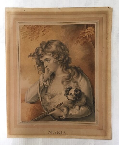 Watercolour painting of Sterne’s Maria, by Cassandra Austen | Jane ...